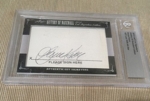 2012 Leaf Cut Signature Bruce Kison Autograph History Of Baseball ...