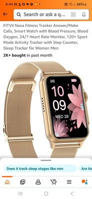 Answer/Make Calls, Smart Watch W/Blood Pressure &Oxygen, 24/7 Heart ...