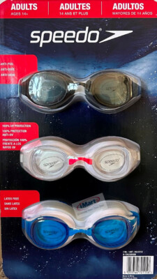 3x Speedo Unisex Adult Swimming Goggles UV Protection | Anti Fog ...