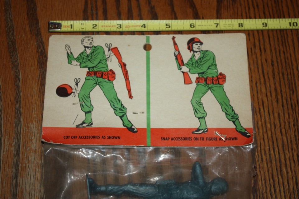 8 Vintage MPC 6-Inch Army Soldiers "Battling Buddies" & Snap-On Weapons ...