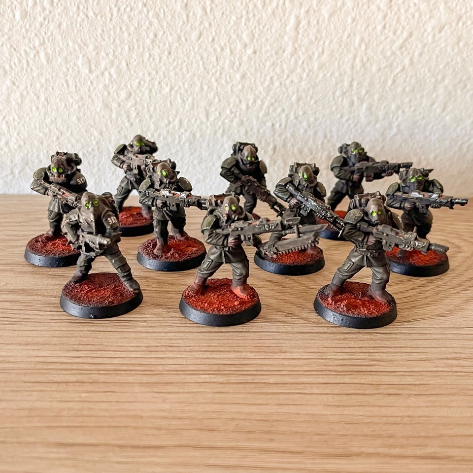 Warhammer 40k Chaos Space Marines - Painted Traitor Guard Army ...