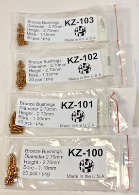 Bronze Clock Bushings Lot KZ-100-101-102-103 (80) Count 4 Packs Lot#7 ...