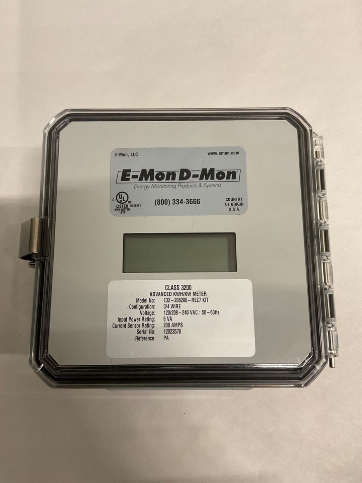 E-MON D-MON E32-208200-REZ7 KIT Class 3200 KWH Smart Meter 200A 6VA | eBay