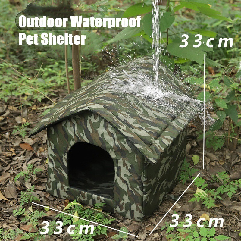 Winter Outdoor Waterproof Pet Shelter Stray Cats Shelter Feral Cats ...