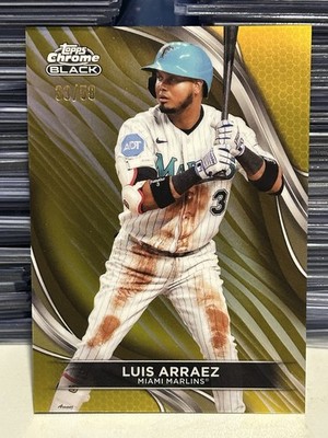 2024 Topps Chrome Black - Luis Arraez #30 Gold Refractor /50 | eBay
