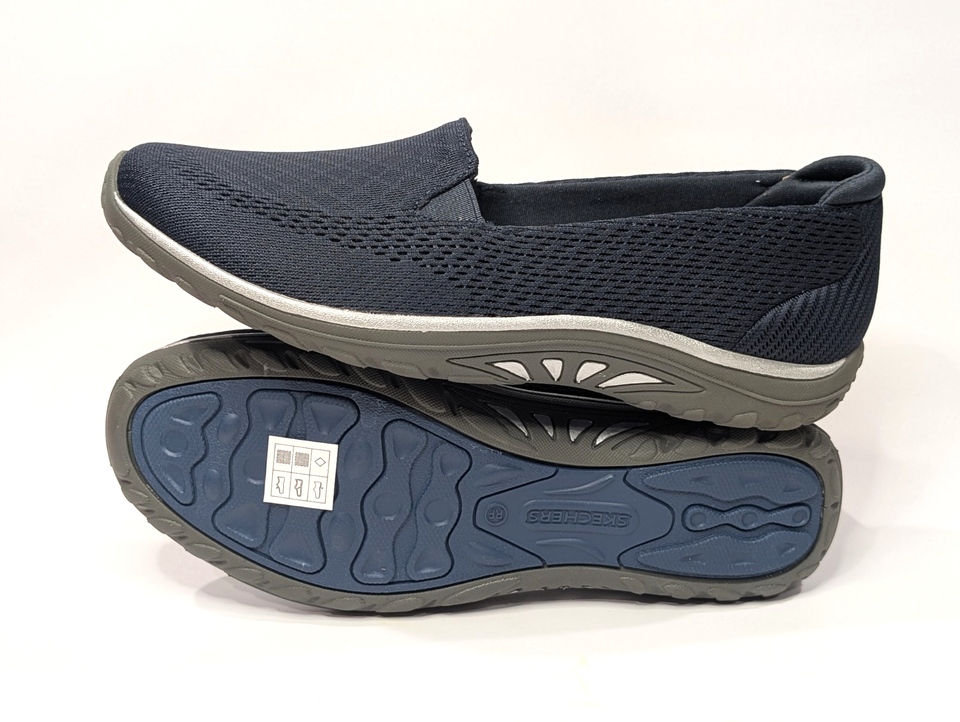 Skechers Reggae Fest Willows Vibe Navy Women's Slip On Shoes - Size 10 ...