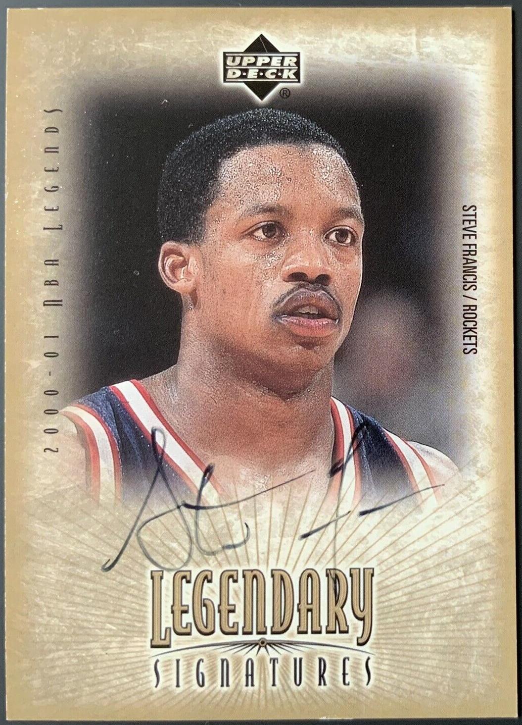 2000-01 Upper Deck NBA Legends - Legendary Signatures Steve Francis #SF ...