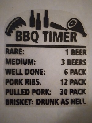 Bbq Timer Decal | eBay