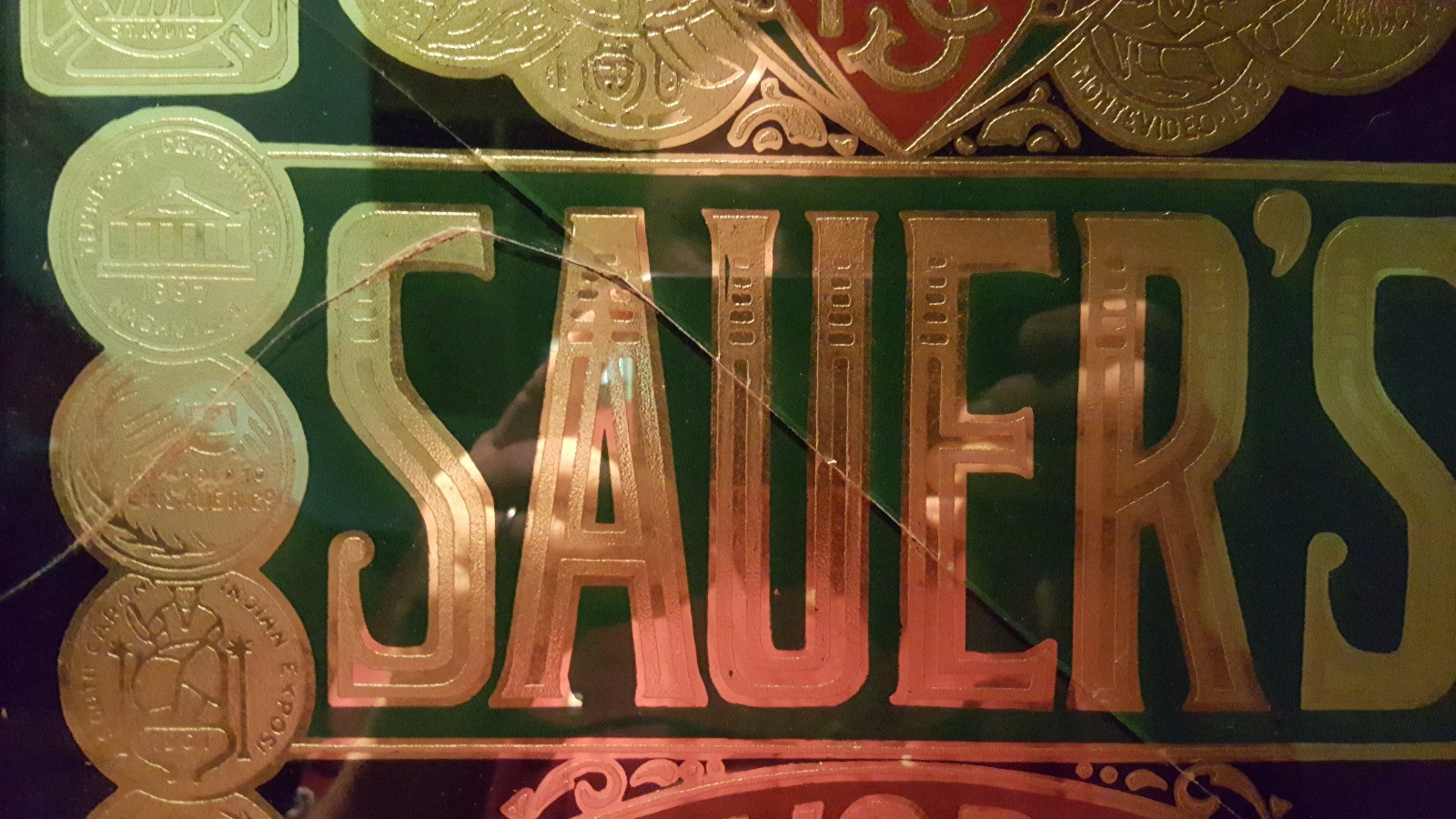 Antique Orig New Haven Clock Co. "Sauers extracts" Richmond VA ...
