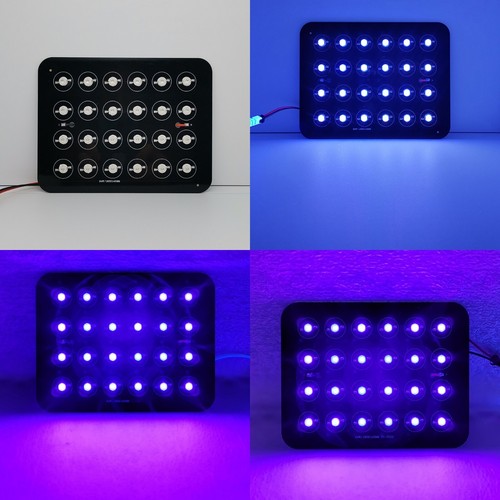 24W UV Purple 365nm 395nm 420nm 440nm LED +PCB F DIY Lamp Spot Light ...