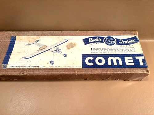 Vintage 1947 Comet "Rookie Trainer" Control Line Model Airplane Kit | eBay