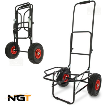 NGT Trolley Quick Fish Folding Fishing Trolley Carp Coarse Match Twin ...