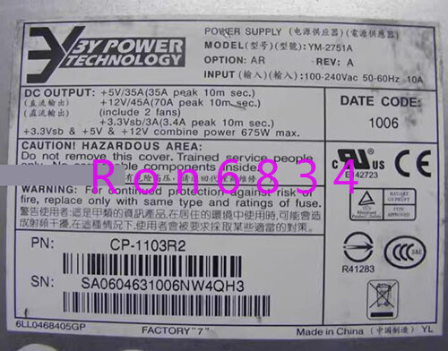 1pc used Netapp FAS2040 FAST2020 Power supply YM-2751A CP-1103R2 | eBay