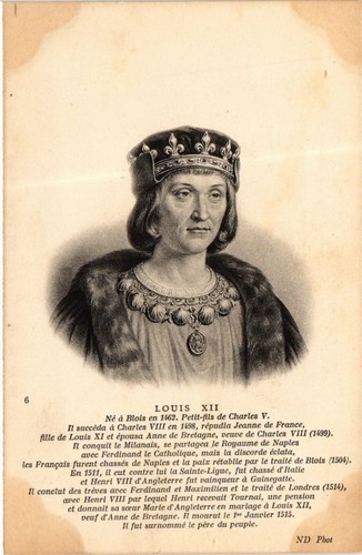 CPA Louis XII Royalty Nobelty (314787) | eBay
