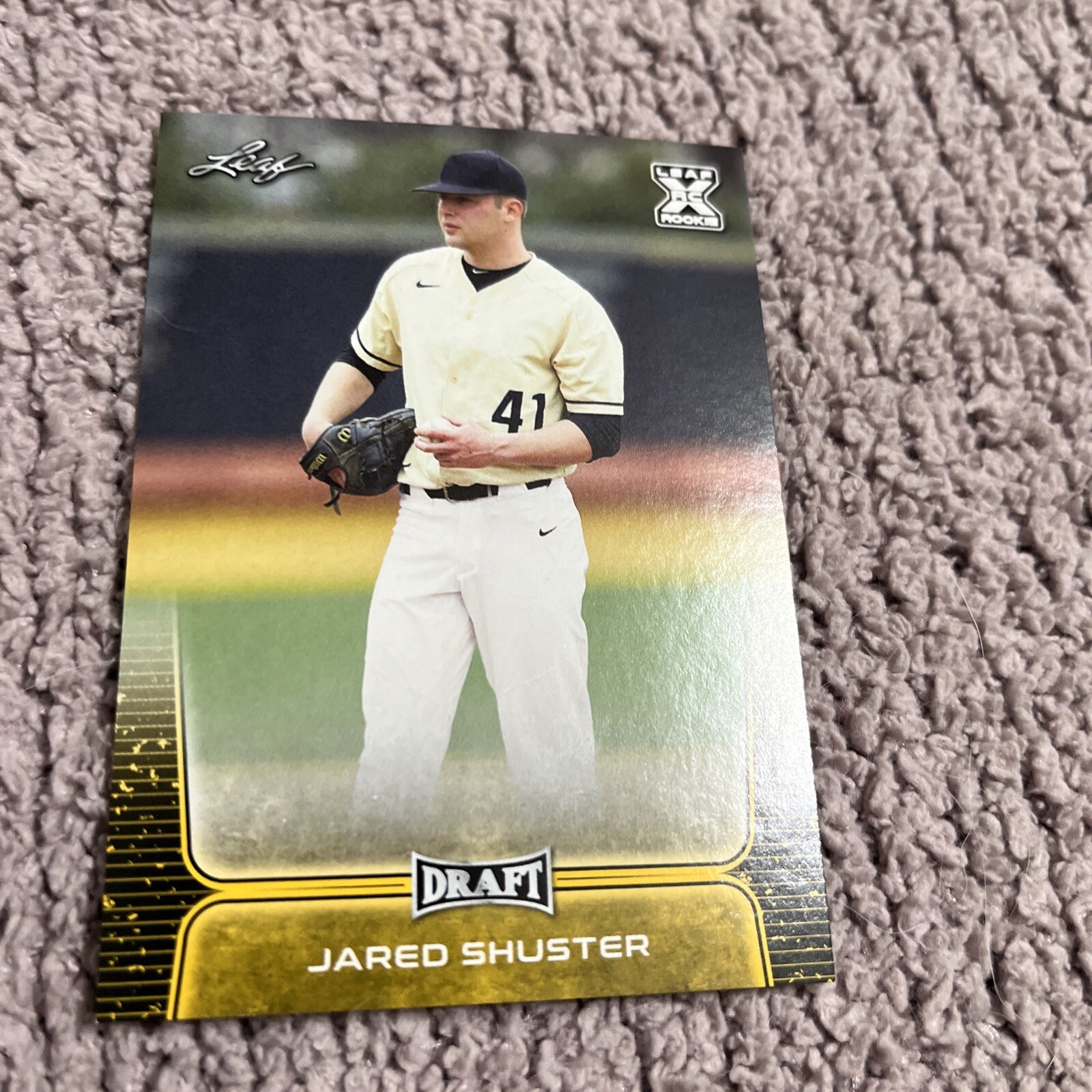 2020 Leaf Draft Gold Jared Shuster Rookie #45 Atlanta Braves | eBay