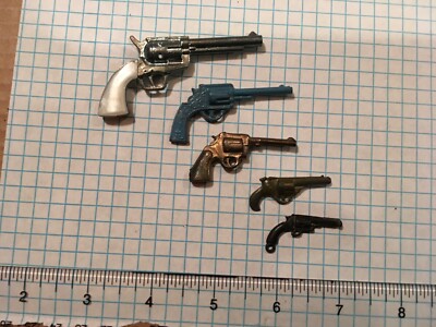 5 Vintage Miniature Toy Guns Or Revolver Charms – all metallic | eBay