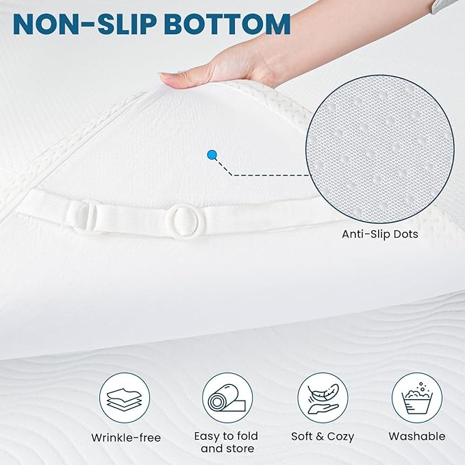 Double Memory Foam Mattress Topper, Double Bed | eBay UK