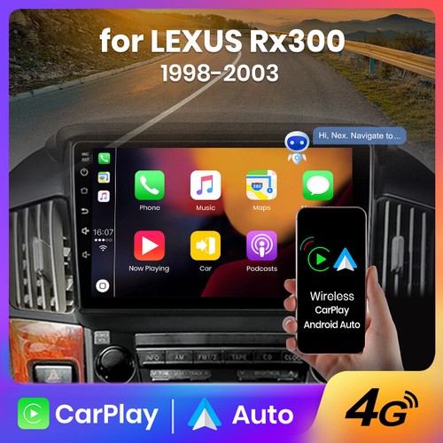 9" Carplay For Lexus Rx300 1998-2003 Car Radio Android Auto stereo 6 ...