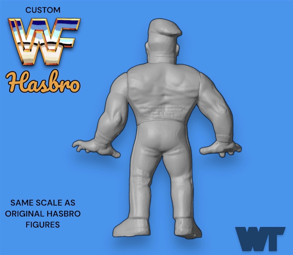 KURRGAN TRUTH COMMISSION Unpainted WWF Hasbro Full Scale CUSTOM MATTEL ...