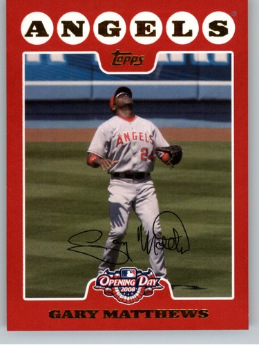 2008 Topps Opening Day #161 Gary Matthews - Angels | eBay