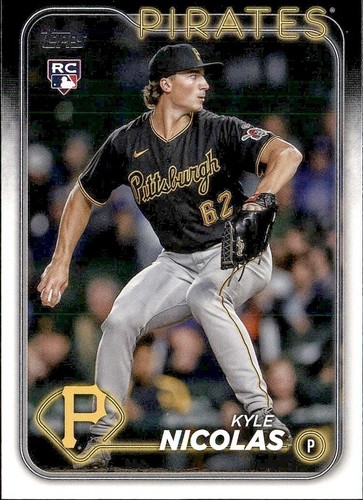 2024 Topps Series 2 Baseball Pittsburgh Pirates - RC Kyle Nicolas #408 ...