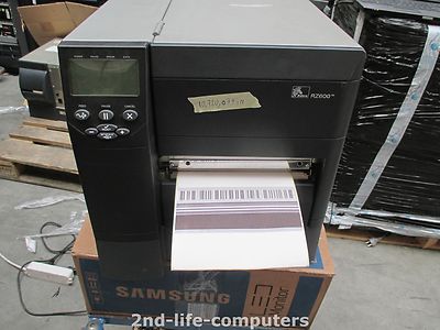 Zebra RZ600 RZ600-200E-010R1 Label RFID Printer USB NETWORK LINES ...