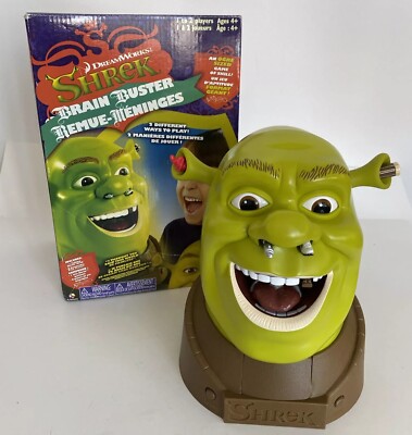 Shrek Brain Buster Game 2006 DreamWorks Talking Ogre Head, Complete ...
