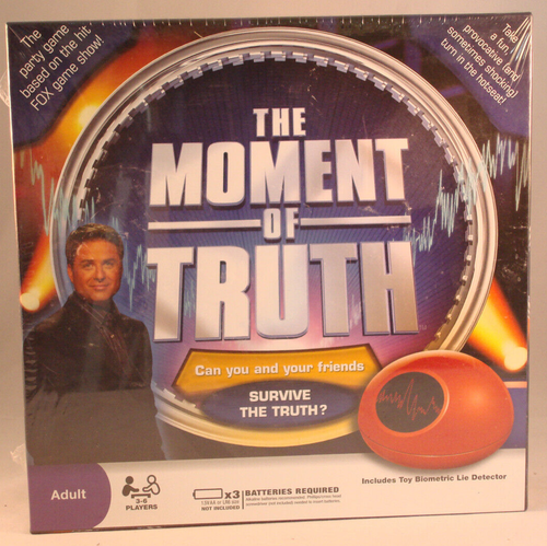 "The Moment of Truth" Adult Party Game w/Toy Electronic Biometric Lie ...
