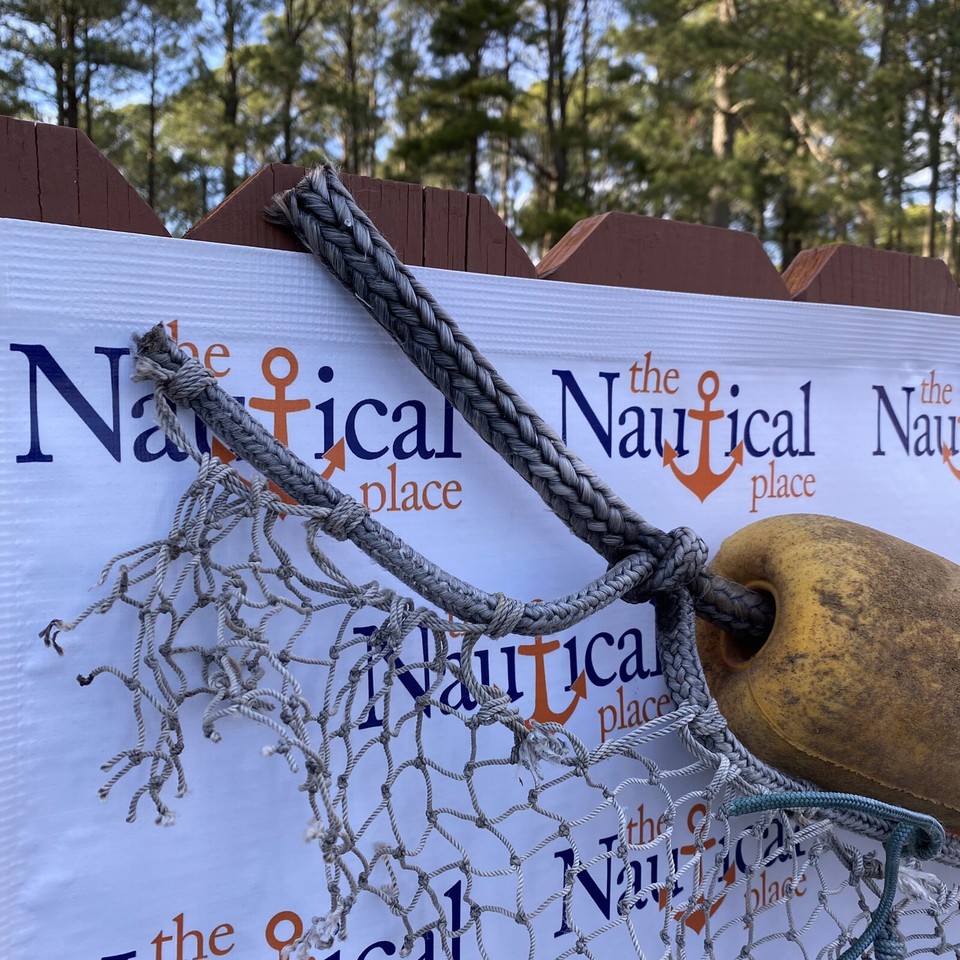 4 x Authentic Used Fishing Net Floats On Rope ~ Old Vintage Nautical ...