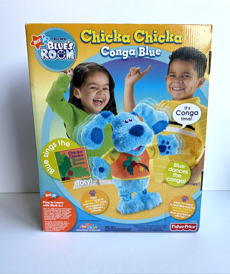 Chicka Chicka Conga Blue Dancing Singing Fisher Price Plush Toy Blue's ...