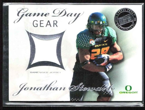 Jonathan Stewart 2008 Press Pass Game Day Gear Jersey #GDG-JS Oregon ...