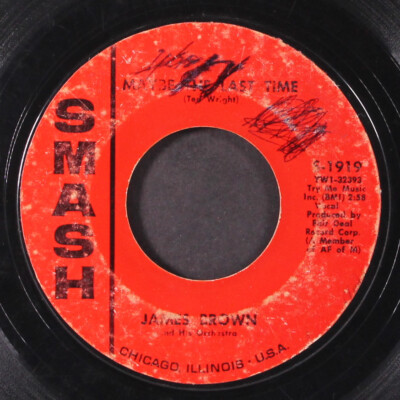 JAMES BROWN: out of sight / maybe the last time SMASH 7" Single 45 RPM ...