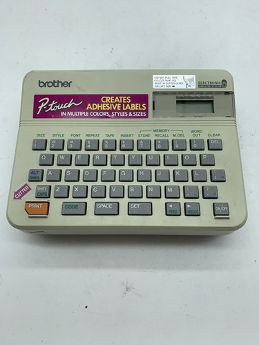 Brother P-Touch PT-10 Electronic Labeling System Printer TESTED w/ FREE ...