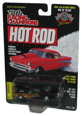 Nascar Racing Champions Hot Rod Magazine (1997) Black '58 Chevy Impala ...