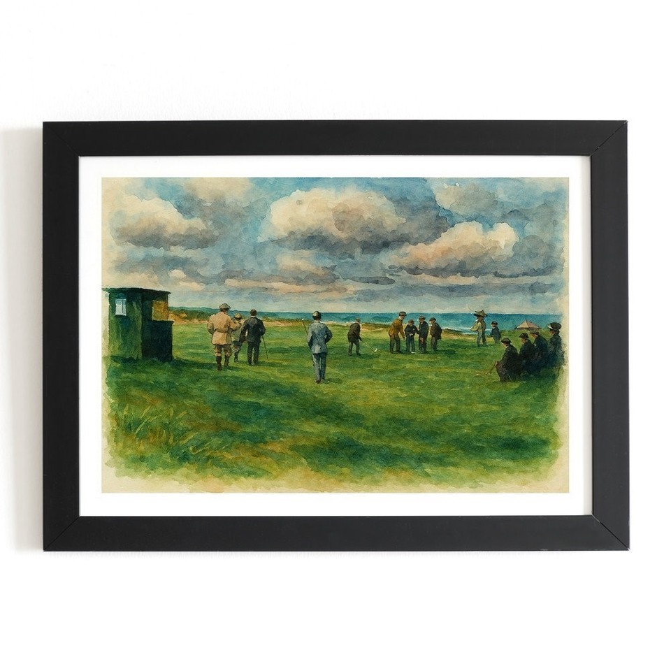 A3 PRINT - No. 1 Tee, Golf Links, North Berwick (a) - Vintage Art Style ...