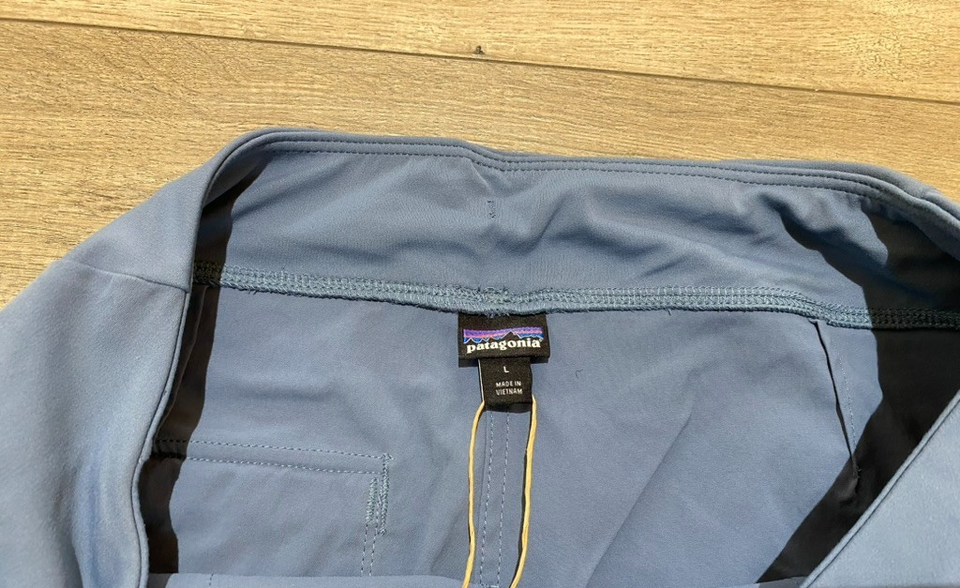 Patagonia Quandary Joggers Womens L Blue Gray Drawstring Cargo Stretch ...