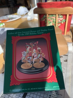 Hallmark Keepsake Ornament: Carousel Horse SNOW -1989 | eBay