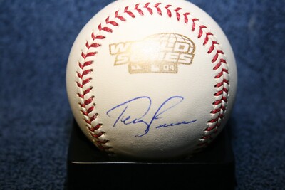 TERRY FRANCONA SIGNED 2004 WORLD SERIES BASEBALL BOSTON RED SOX INDIANS ...