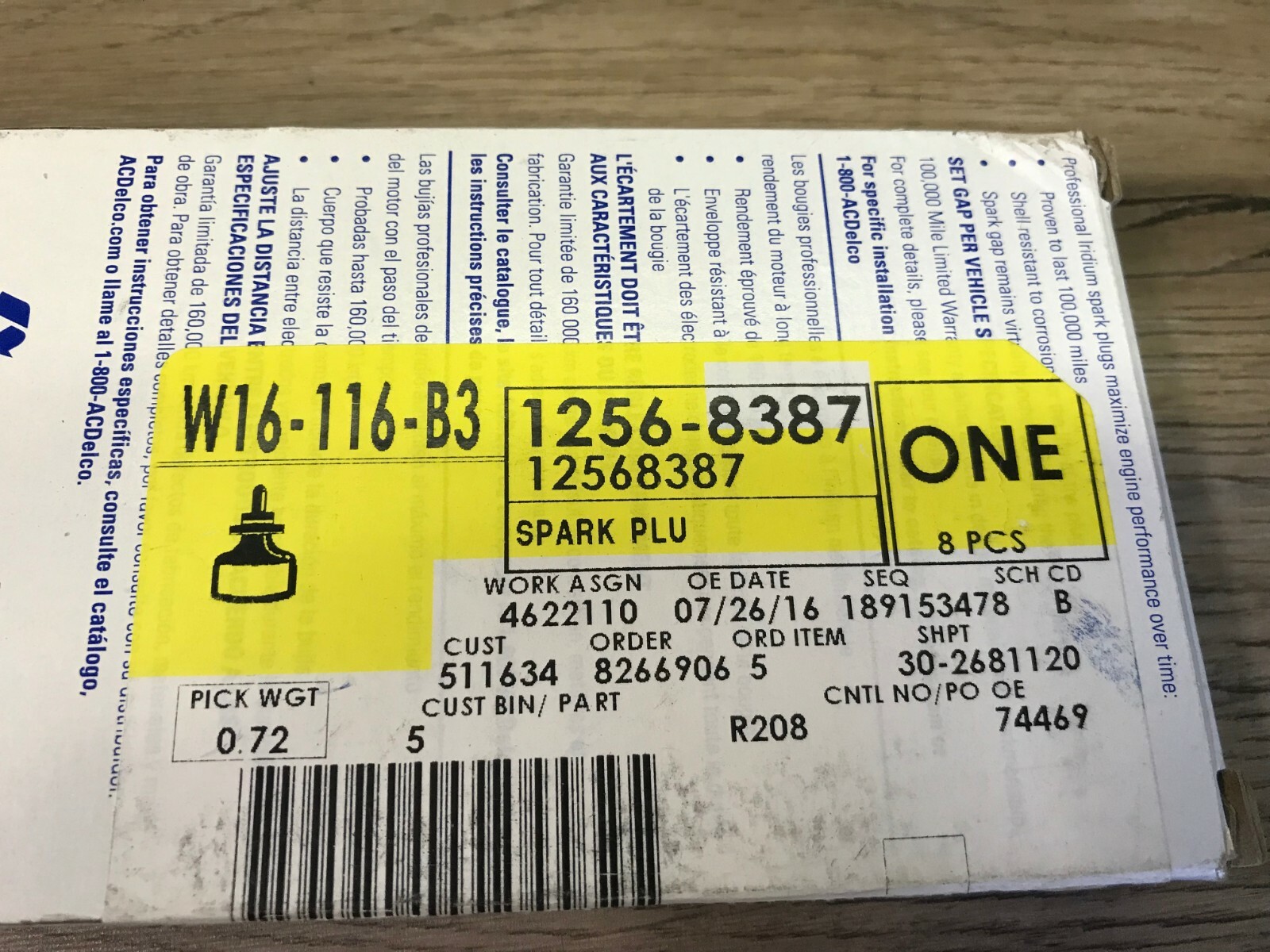 General Motors 12568387 - Alternative spark plugs