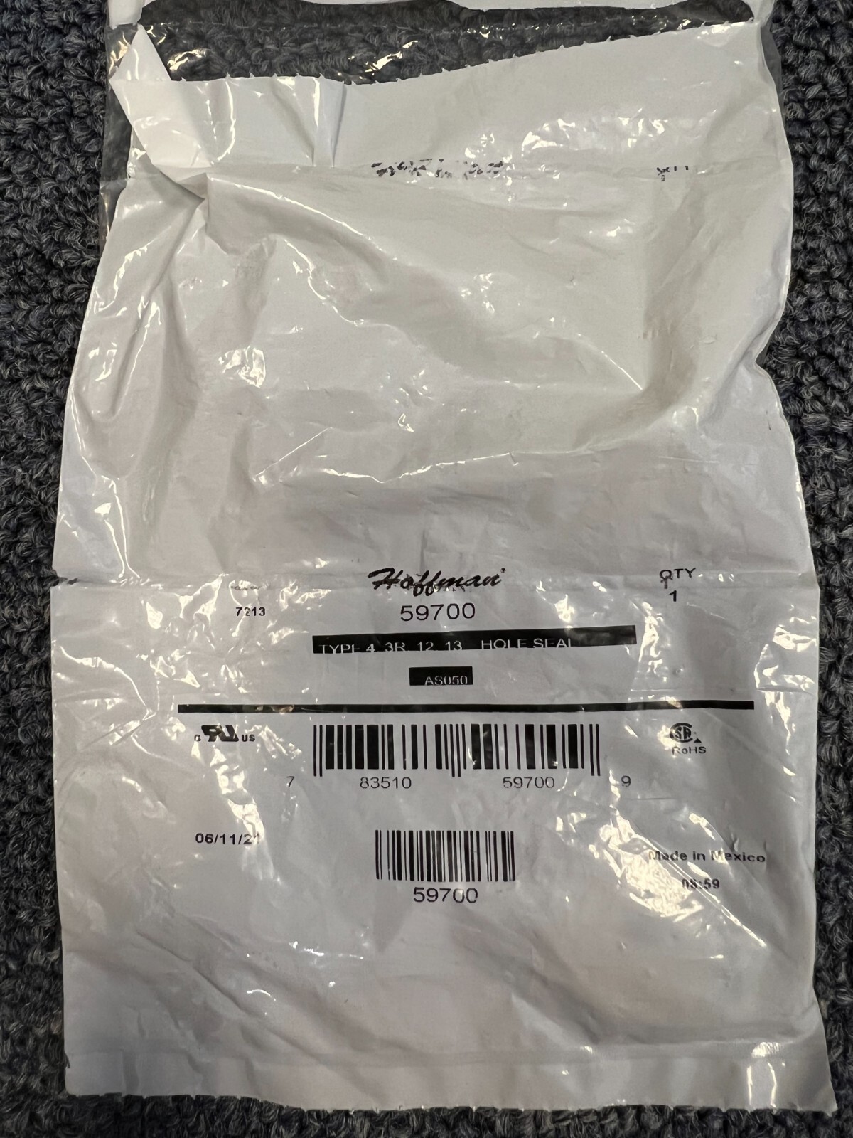 BRAND NEW UNOPENED Hoffmann AS050 Conduit Hole Seals | eBay