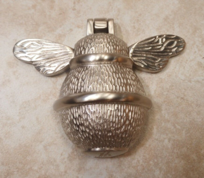 Decorative Solid Brass Bee Hardware Door Knocker Satin Nickel | eBay