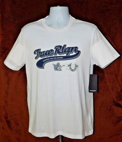 NWT Men's TRUE RELIGION TR Heritage White Crew Neck T Shirt MEDIUM | eBay