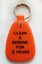 Narcotics Anonymous - NA - 5 year ORANGE & BLACK KEY TAG - 5+ yr clean ...