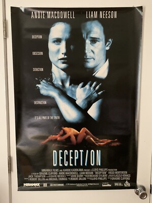 DECEPTION 1992 Andie MacDowell, Liam Neeson, Viggo Mortensen-Poster Rare | eBay