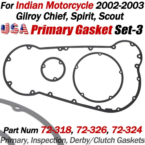 For Indian Motorcycle Gilroy 2002-2003 Primary Gasket Set 3PC Chief ...