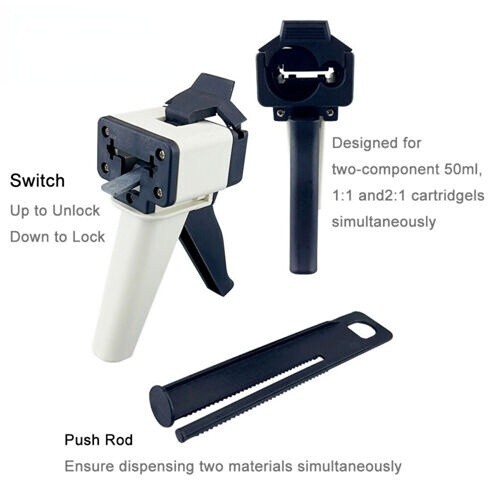 DEFEND TYPE 4:1 10:1 Impression Cartridge Dispenser Gun for temporary ...