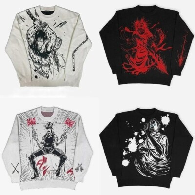 Jujustu kaisen Choso Knit Sweater, Piercing Blood Knit Sweater, Anime ...