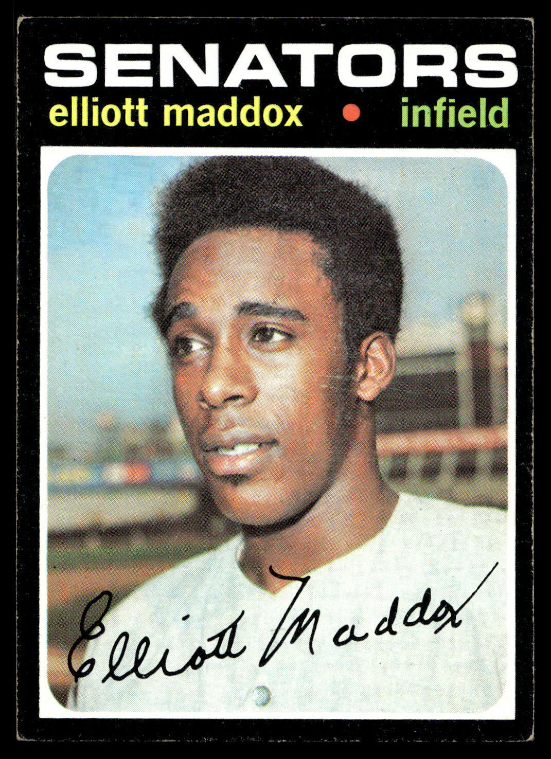 1971 Topps - #11 Elliott Maddox EX | eBay