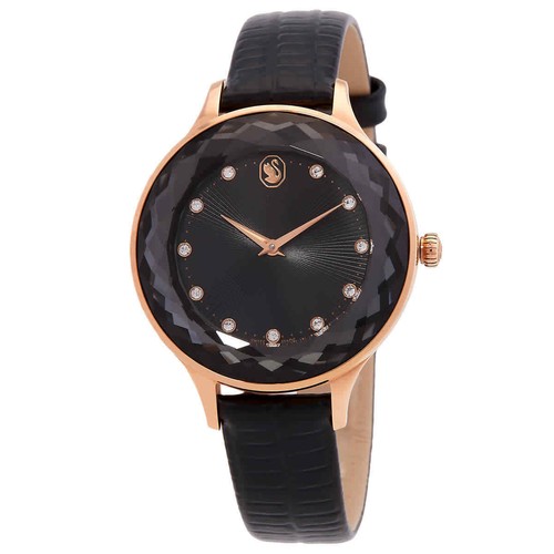 Swarovski Octea Nova Quartz Crystal Black Dial Ladies Watch 5650033 | eBay