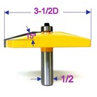 1pc 3-1/2" Dia 15° Straight Raised Panel Router Bit S | eBay